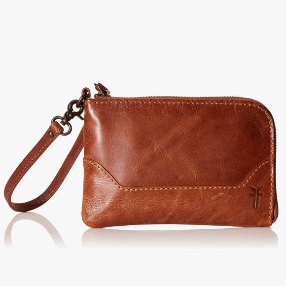 Frye | Bags | Frye Wristlet Cognac Leather Wallets | Poshmark